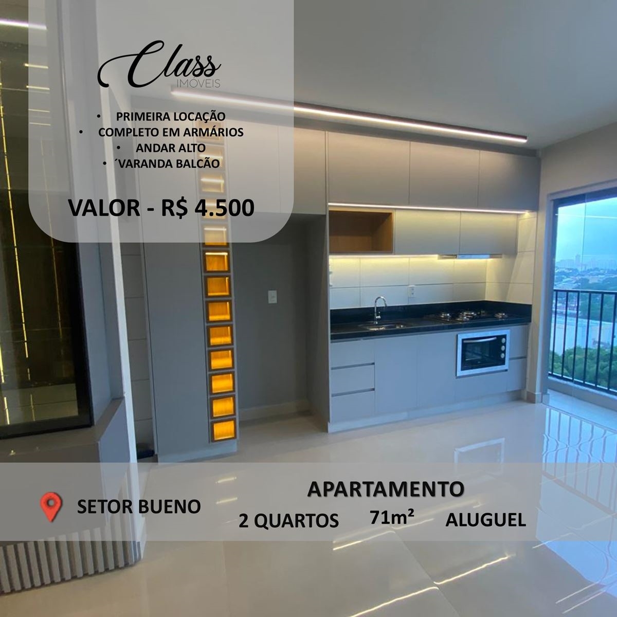 Apartamento para aluguel com 2 quartos em Setor Bueno, Goiânia - R$ 4. ...